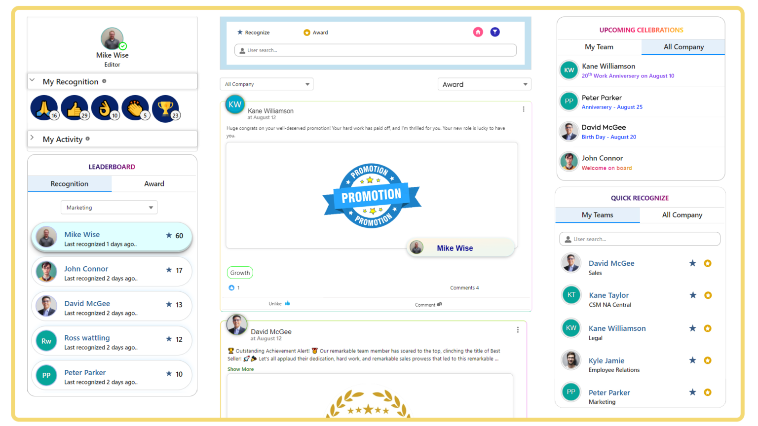 Recognition - CLOUDIST TECHNOLOGY INC